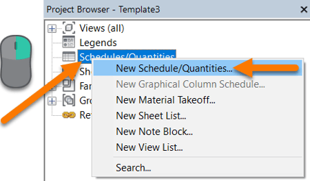 Tutorial 1 - Create an Equipment Schedule