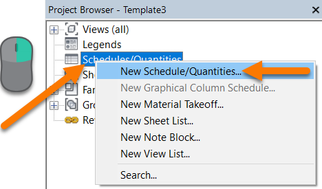 Tutorial 1 - Create an Equipment Schedule